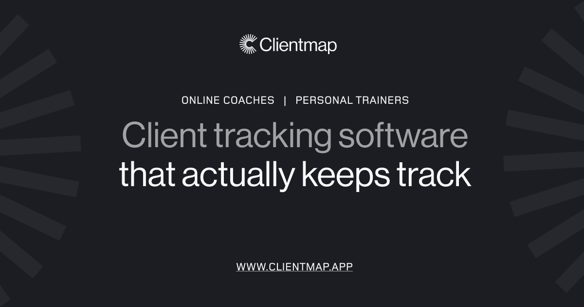 Clientmap | Client Management Software for Personal Trainers & Coaches